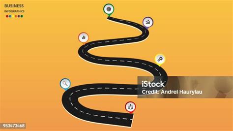 자동차도로 표시 마커 아이콘 및 텍스트의 형태로 비즈니스 Infographics를 추상화 합니다 Eps 10입니다 0명에 대한 스톡 벡터 아트 및 기타 이미지 Istock