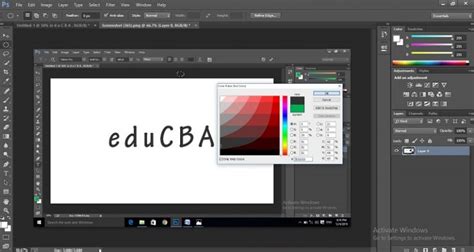 How To Change Text Color In Photoshop Process To Change Text Color