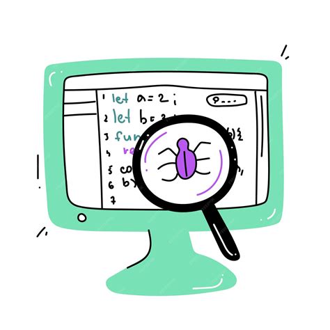 Premium Vector Hand Drawn Illustration Of Software Code Testing