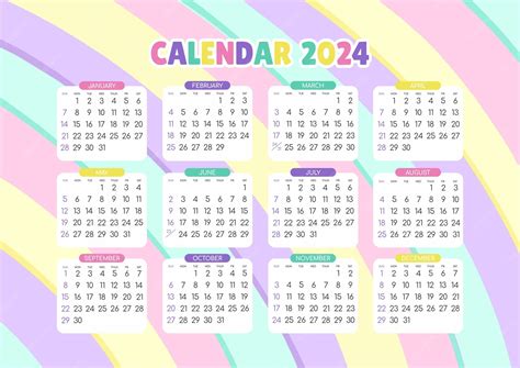 Calendario Para Imprimir 2024 Gratis Por Mes