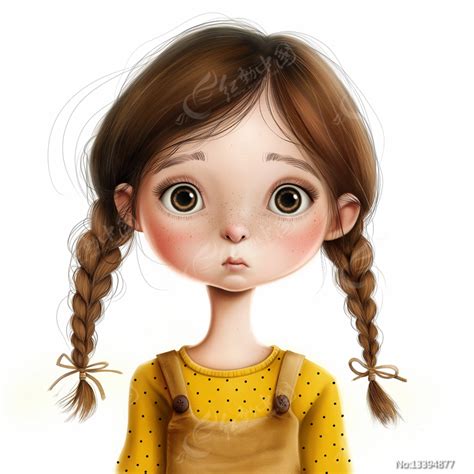 卡通外国女孩ai图片下载 红动中国