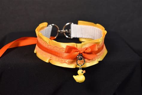 Made To Your Size Ducky Choker Kitten Play Collar Goth Alt Fas