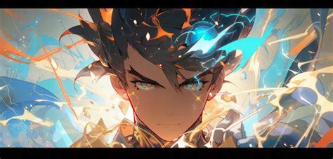 Premium Photo Portrait Of An Anime Character In An Epic Pose During
