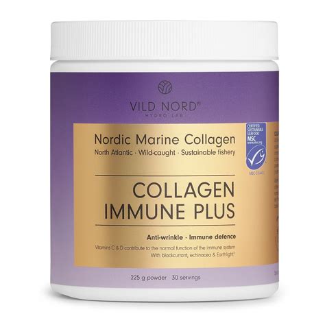 Immune Plus Immune Support Beauty Health With Collagen Vild Nord