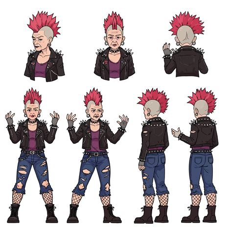 Blonde Punk Character Art Bold Styles And Iconic Designs