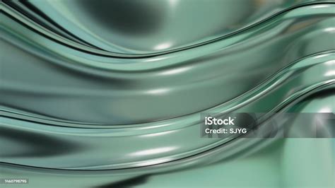 녹색 반짝이는 금속 커튼 팽창 추상 극적인 현대 고급 고급 3d 렌더링 그래픽 디자인 요소 배경 재료 3d 안경에 대한 스톡 사진 및 기타 이미지 Istock