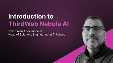 Introduction to Thirdweb Nebula AI - YouTube