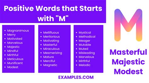 Words Starting With M List Meaning Pdf