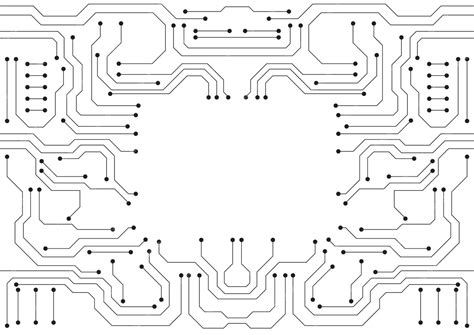 Premium Vector Circuit Technology Background With Hi Tech Digital Data Connection System And
