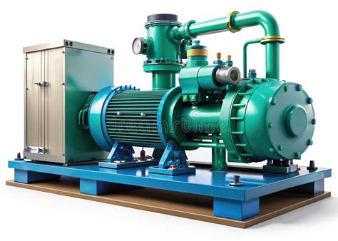 Robust Industrial Chiller Pump Installation With Vibration Isolation