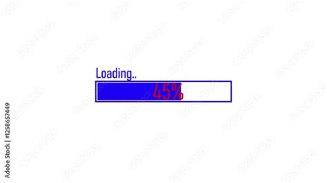 Loading Animationloading Bar With Percentage 1 To 100 And Looping