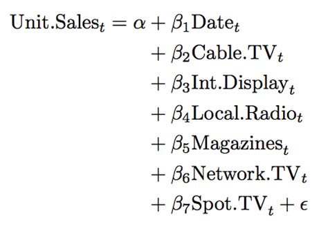 Multiline Regression Equation In Latex TeX LaTeX Stack Exchange