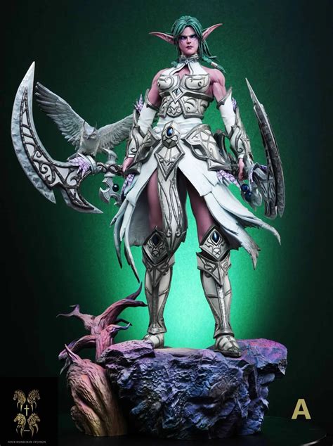 15 Scale Tyrande Whisperwind And Priestesses Of Elune World Of