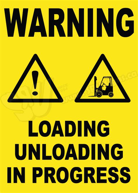 SRUWARN073 Loading Unloading