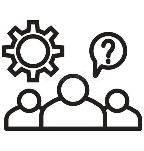 Organization Structure Workflow Line Isolated Vector Icon Can Be