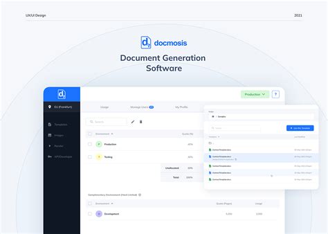 Document Generation Software Ux Ui Design On Behance