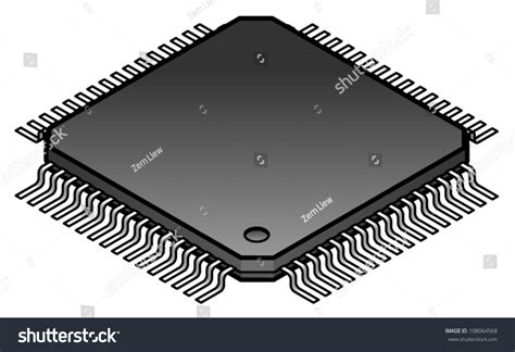Controllercpu Type Square Microchip Stock Vector Royalty Free 108064568 Shutterstock
