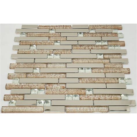 Random Sized Linear Mosaic Wall Tile Iosh1035 Buybuyfurniture