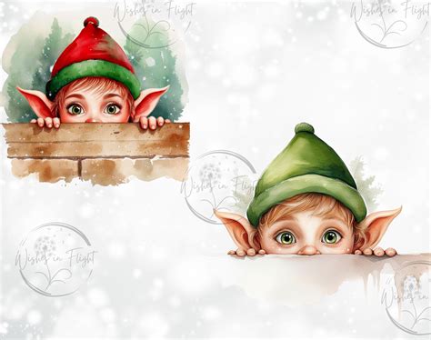 Christmas Elves Peeking Over A Shelf Peek A Boo Elves Christmas