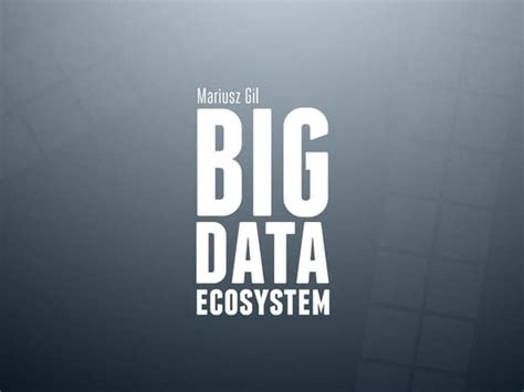 Big Data Ecosystem Ppt