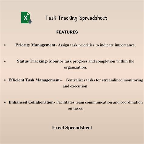 Task Tracker Spreadsheet Task Management Spreadsheet Productivity Planner Template