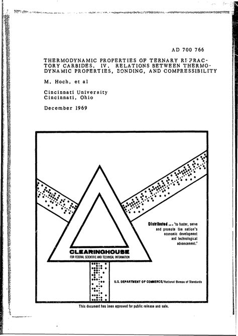 Pdf Thermodynamic Properties Of Ternary Refractory Carbides Iii