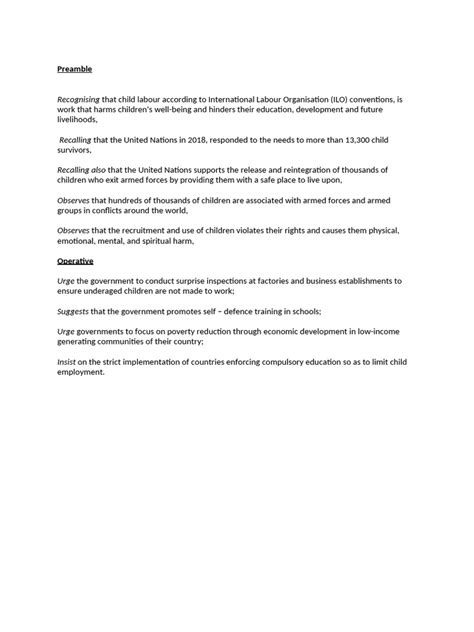 Draft Resolution Sample Pdf