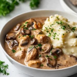 Creamy Mushroom Chicken With Mashed Potatoes Marisa Recipes