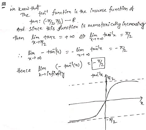 Solved Lim X Infinity Tan 1 X Course Hero