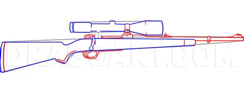 Hunting Gun Drawing