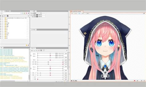 rig vtuber character facerig rig live2d and prplive vtuber rigging