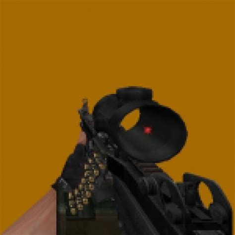 M249 With Scope Only V M249 Counter Strike Weapon Models