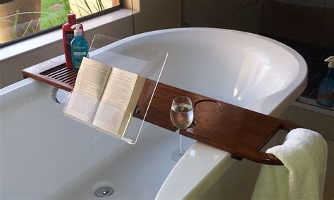 Diy Bathtub Tray With Book Holder Saerho