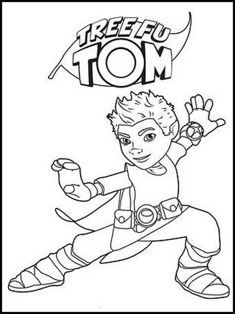 Tree Fu Tom Coloring Pages