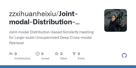 Github Zzxihuanheixiujoint Modal Distribution Based Similarity