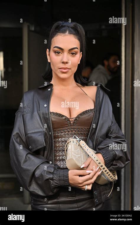 Georgina Rodriguez Arriving At Ludovic De Saint Sernin Show During