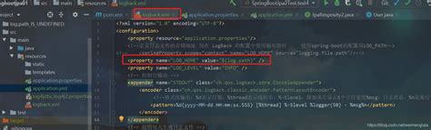 springboot项目在logback xml中读取配置中的日志路径问题 logback xml路径 csdn博客