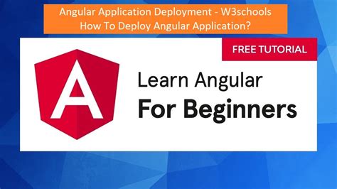 Angular App Deployment How To Deploy Angular Application W3schools