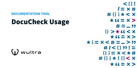 Documentation Tool Docucheck Usage Wultra Developer Portal