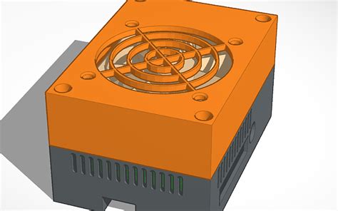3d Design Raspberry Pi 4 Case With 60x60x25mm Fanv11 Tinkercad