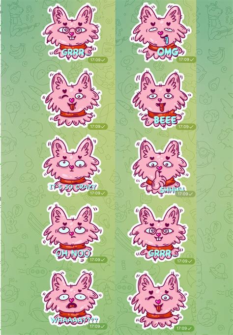 Stickers For Telegram Behance