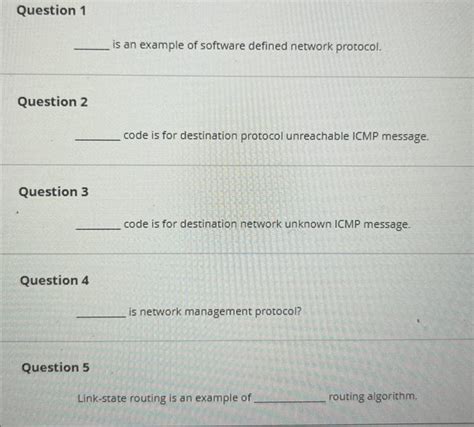 Solved Is An Example Of Software Defined Network Protocol