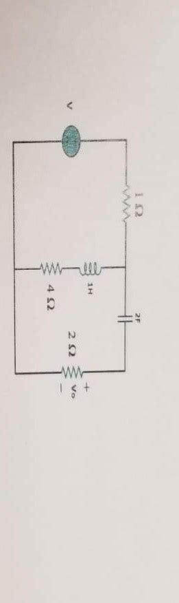 solved find the transfer function from input v t to output
