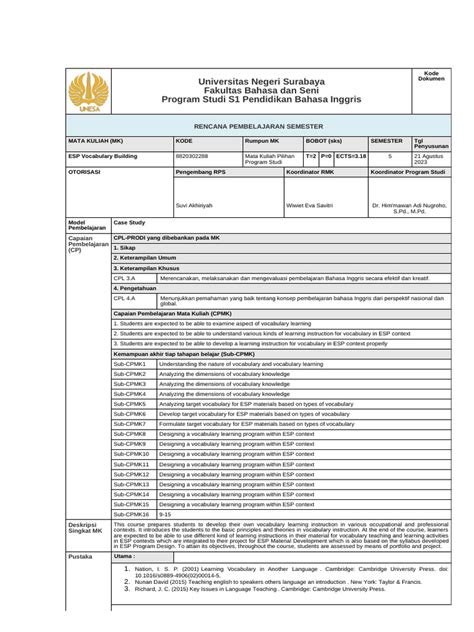 Rps Esp Vocabulary Building Pdf Vocabulary University Of Cambridge