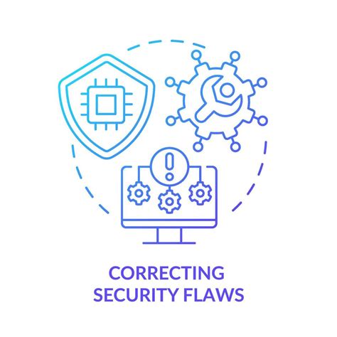 Correcting Security Flaws Blue Gradient Concept Icon 16090091 Vector Art At Vecteezy