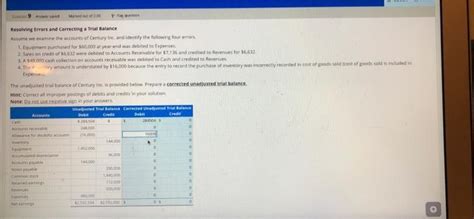 Solved O A Ph Resolving Errors And Correcting A Trial