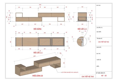 Sketchup Layout Kệ Tivi 1 Cadfull Free Autocad Blocks