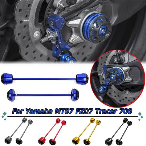 Ultrasupplier Front And Rear Motorcycle Wheel Axle Fork Slider Cap Crash