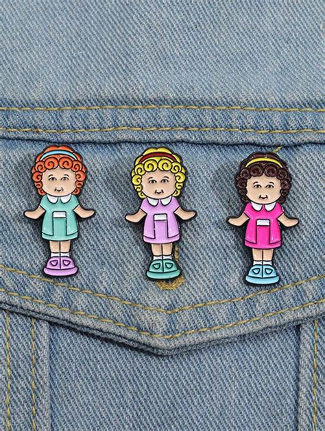 13pcs Cute Three Sisters Cartoon Creative Cute Characters Personality