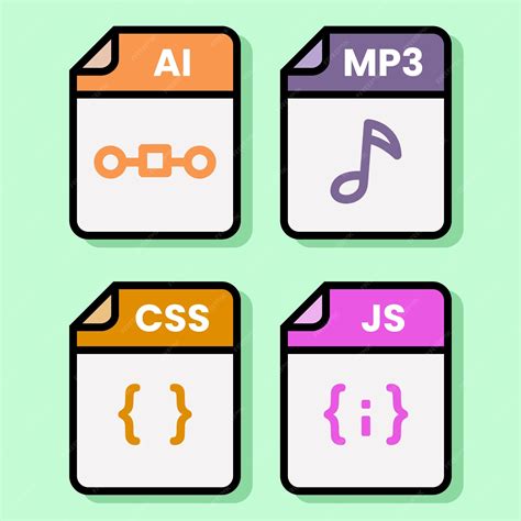 Premium Vector Document File Folder Download Vector Color Format Pdf